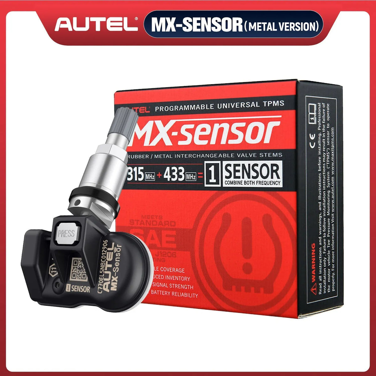 Autel MX-Sensor 315MHz&433MHz 2in1 TPMS Sensor — OBDPRICE-AU